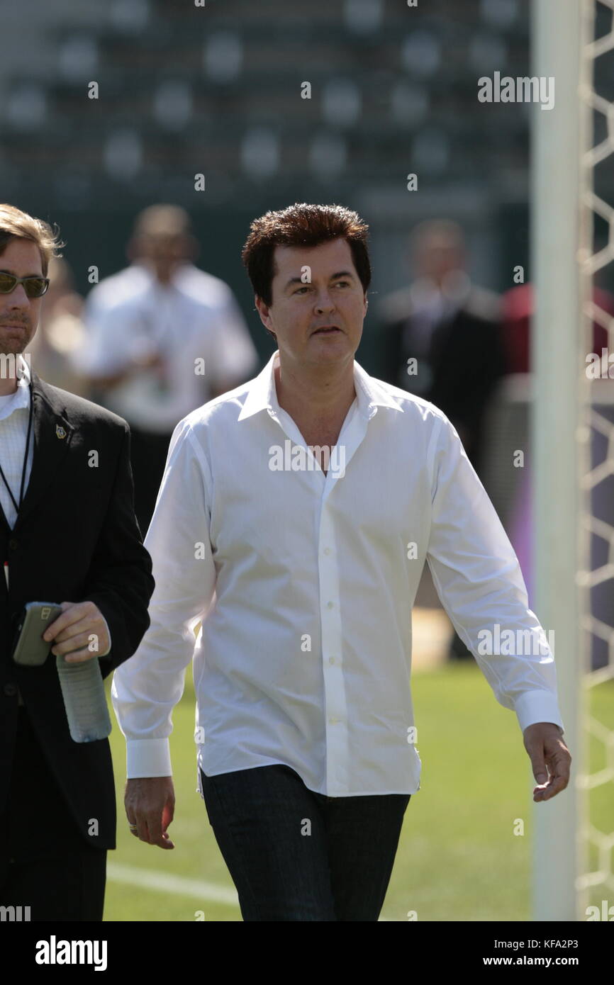 Simon Fuller arrives for the official presentation of David Beckham to ...