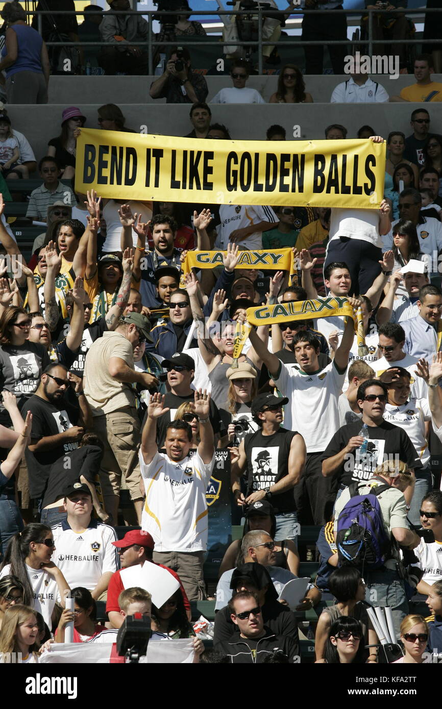 Fans of David Beckham in the stands at the official presentation of ...