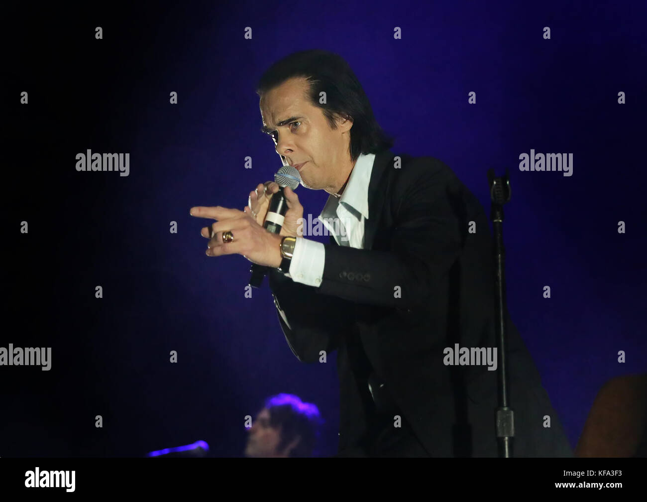 Nick Cave Performing at Manchester Arena Featuring: Nick Cave Where ...