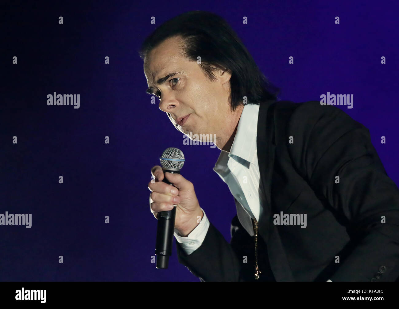 Nick Cave Performing at Manchester Arena Featuring: Nick Cave Where ...