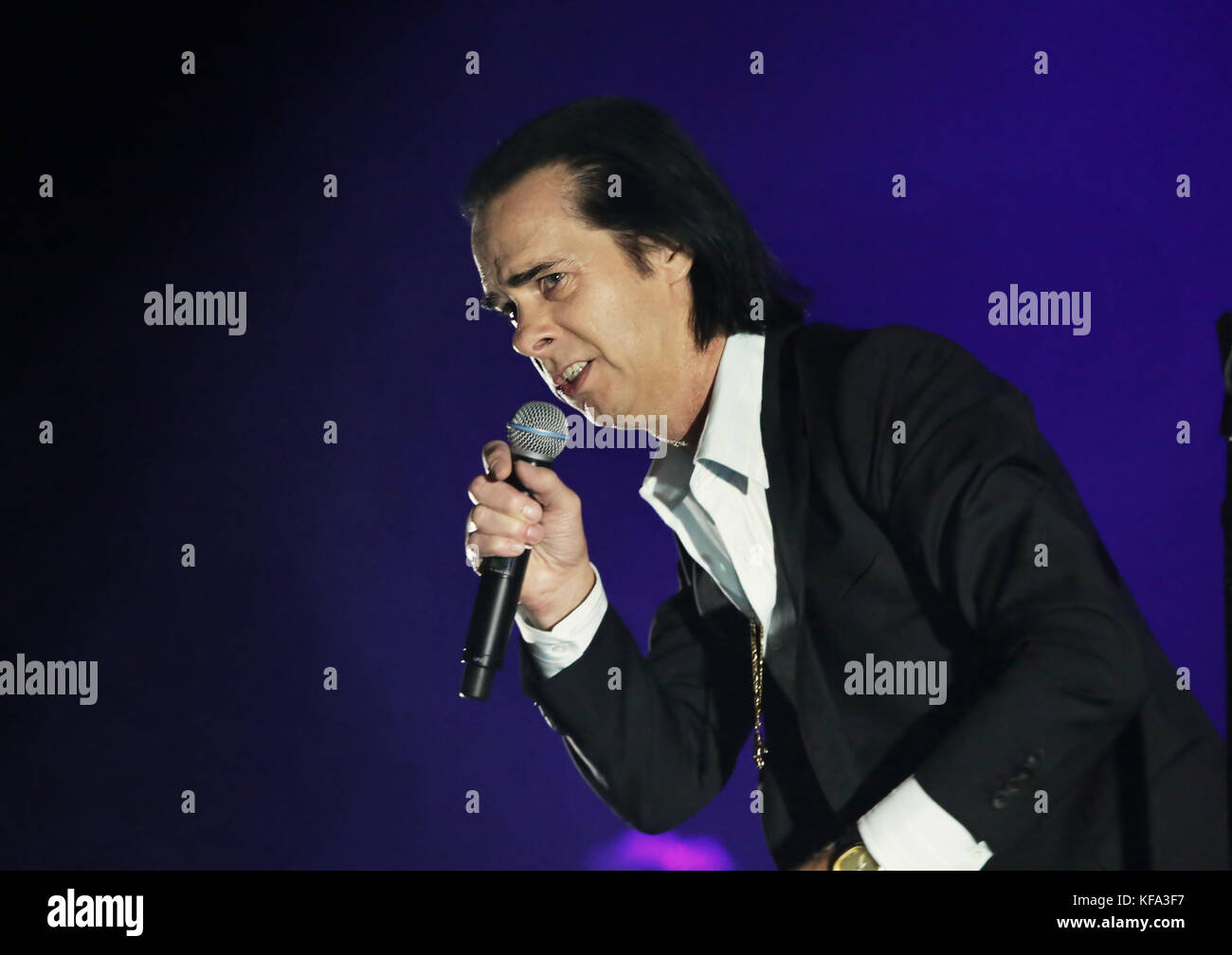 Nick Cave Performing at Manchester Arena Featuring: Nick Cave Where ...