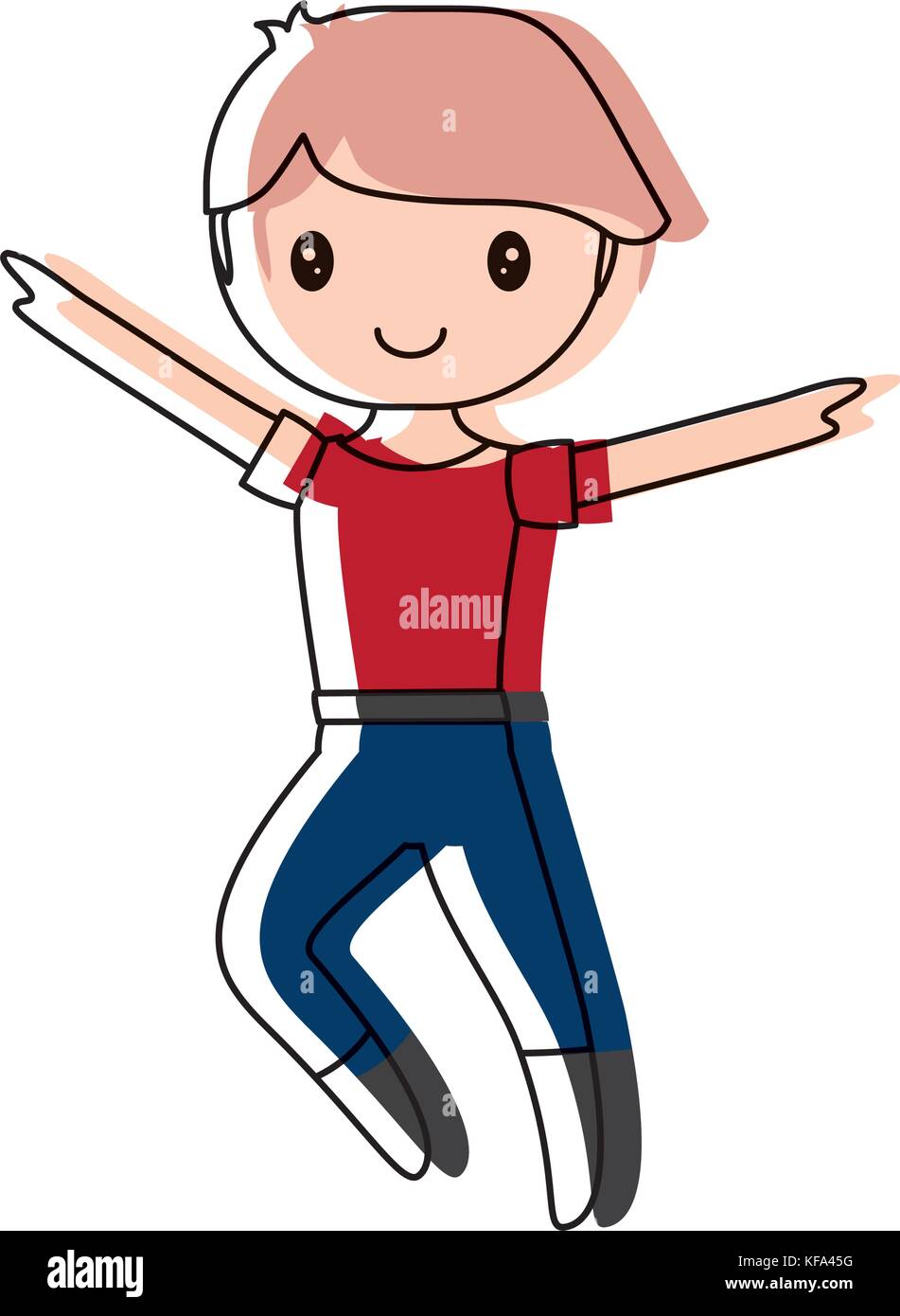 ballet dancer boy icon over white background vector illustration Stock ...