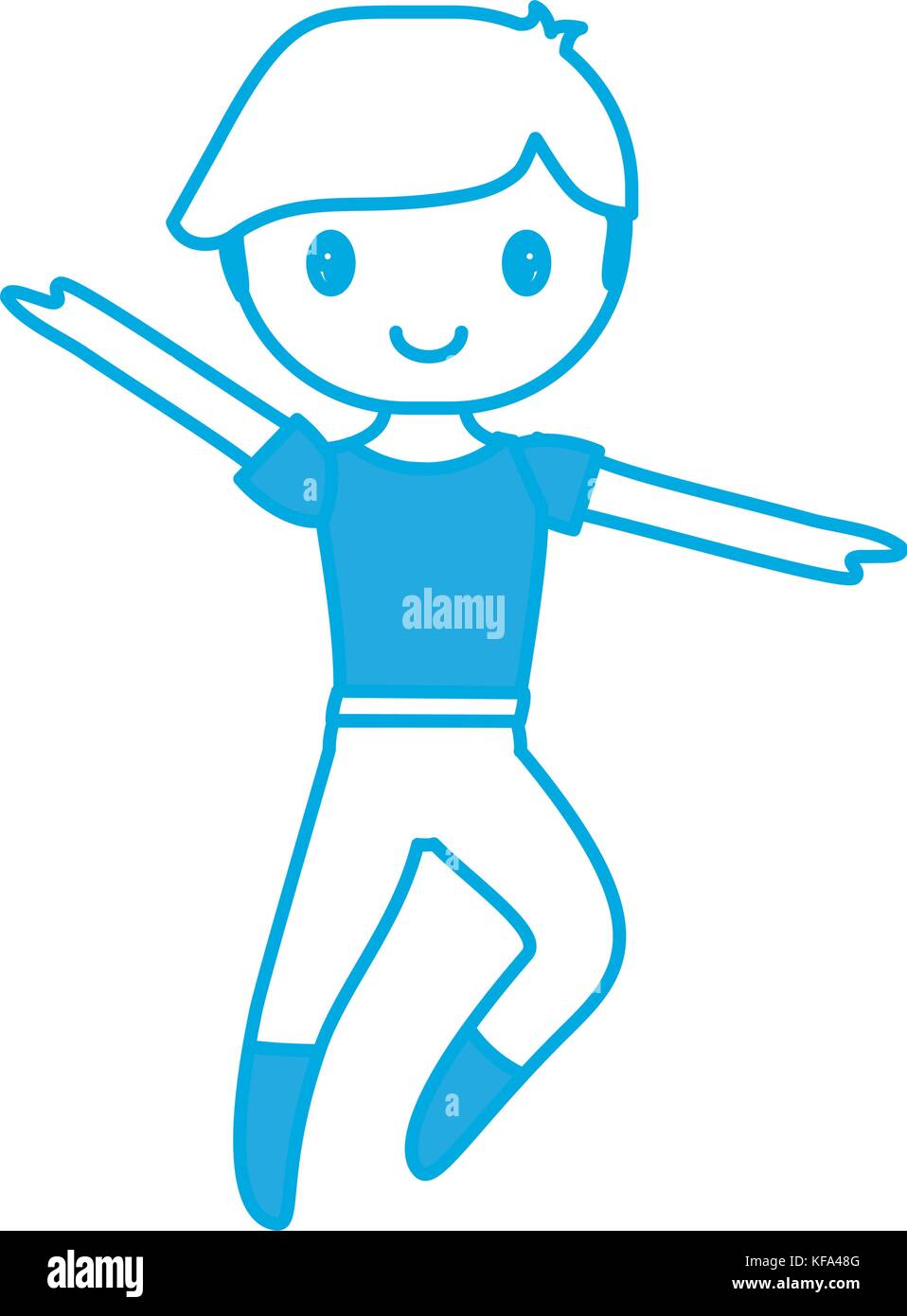 ballet dancer boy icon over white background vector illustration Stock ...