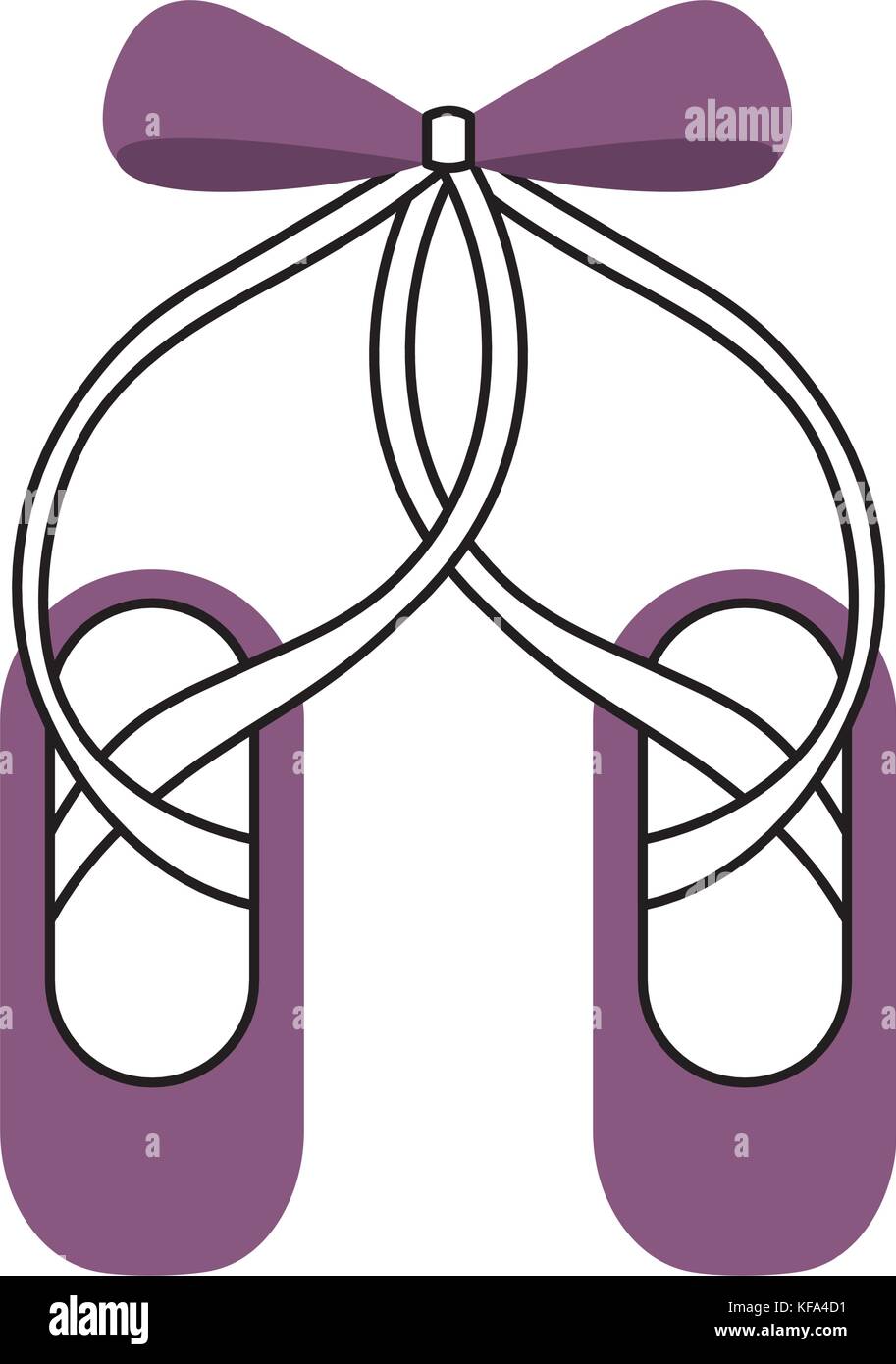 Dance slippers Stock Vector Images - Alamy