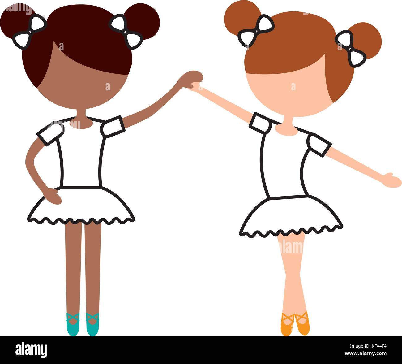 Ballet Dance Pose Illustration High Resolution Stock Photography and ...