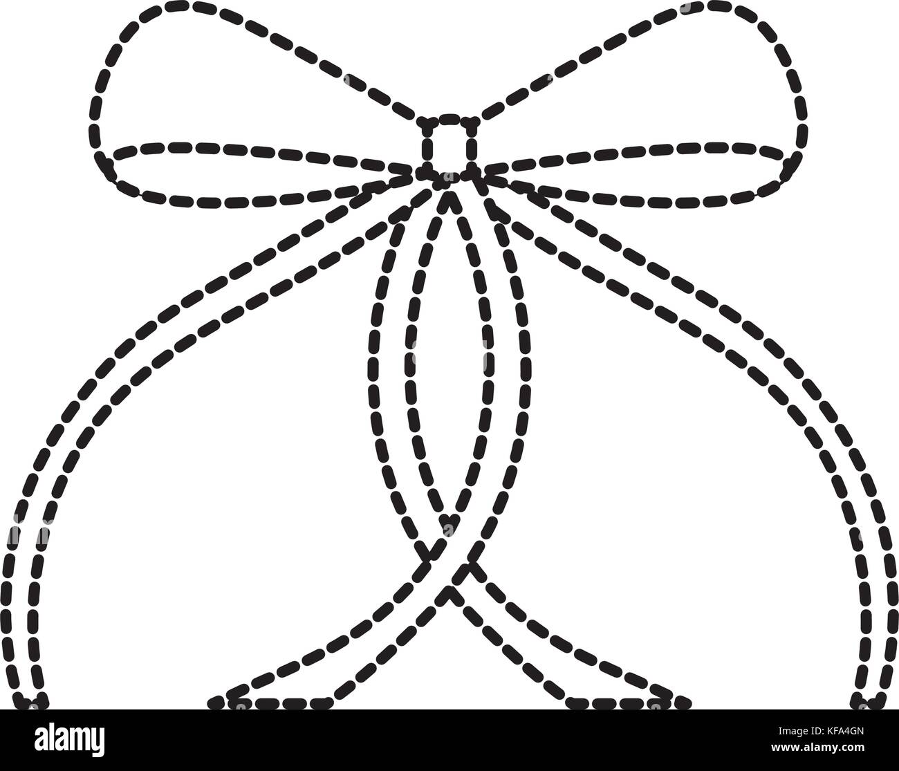 ribbon bow ballet decoration ornament Stock Vector Image & Art - Alamy