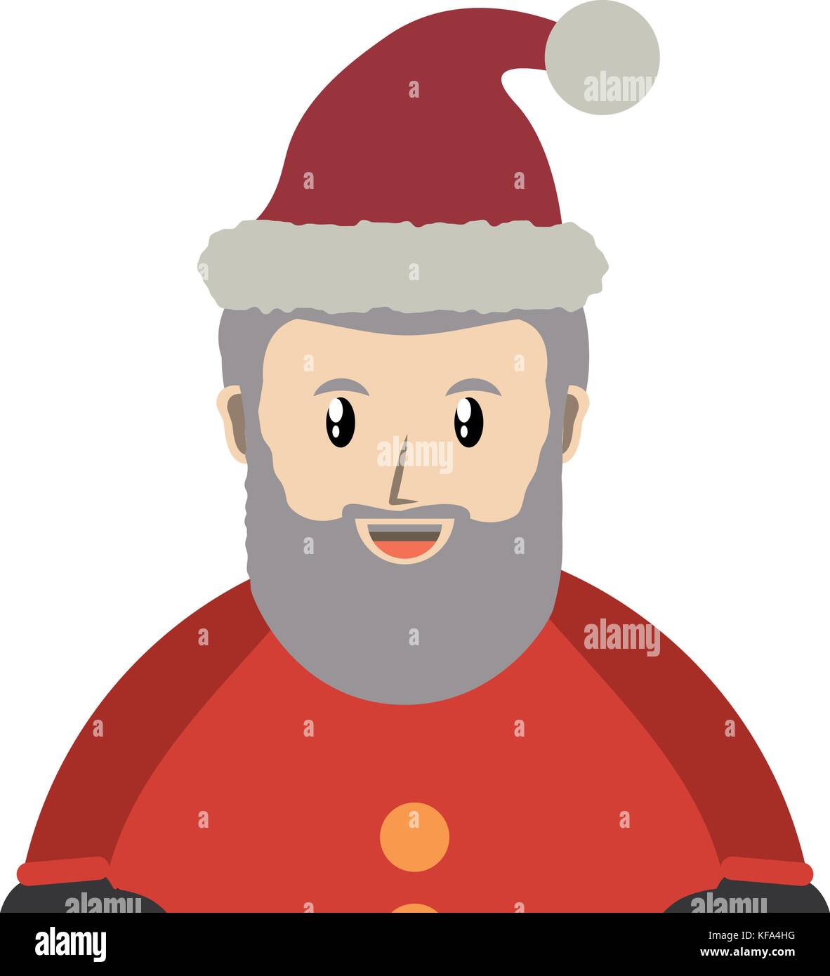 colorful santa claus over white background vector illustration Stock ...