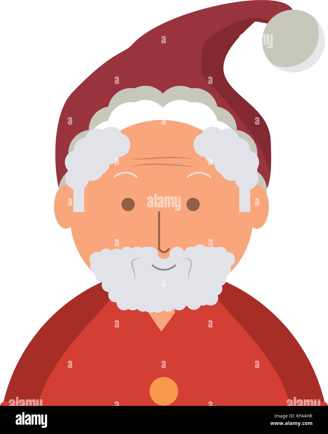 colorful santa claus over white background vector illustration Stock ...