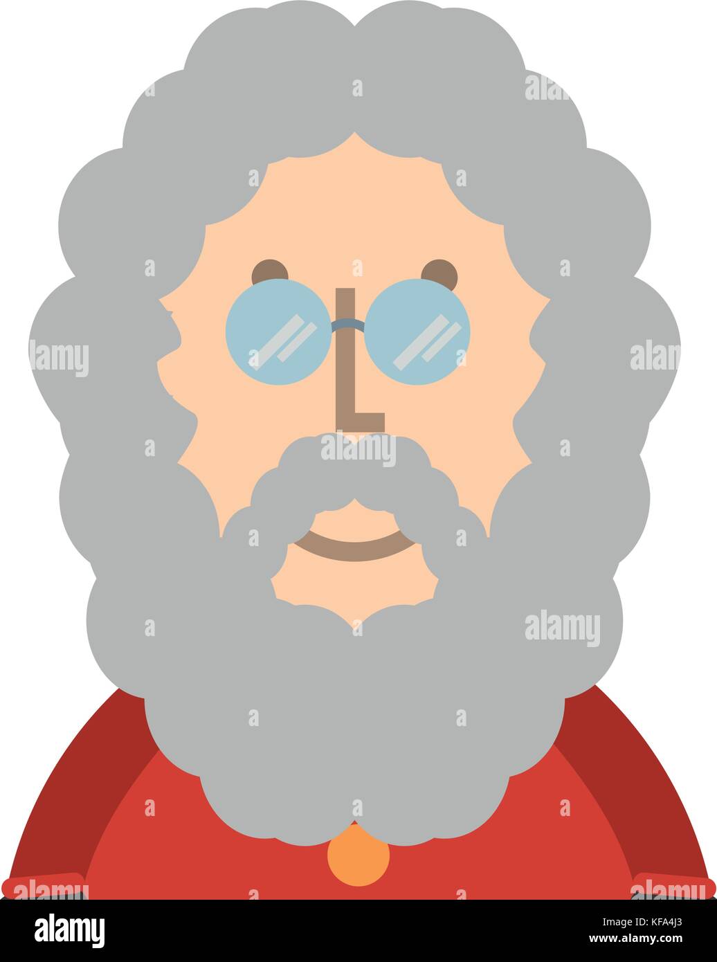 colorful santa claus over white background vector illustration Stock ...