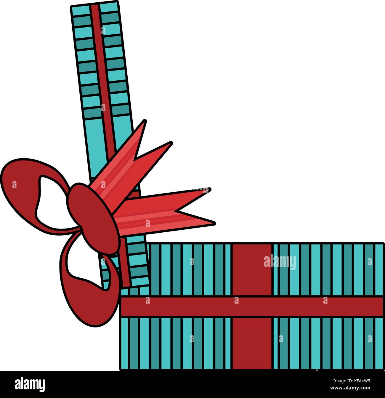 colorful gift over white background vector illustration Stock Vector ...