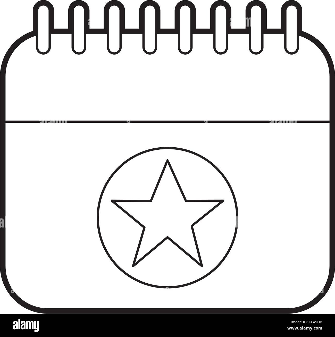 birthday calendar planning party celebration Stock Vector Image & Art ...