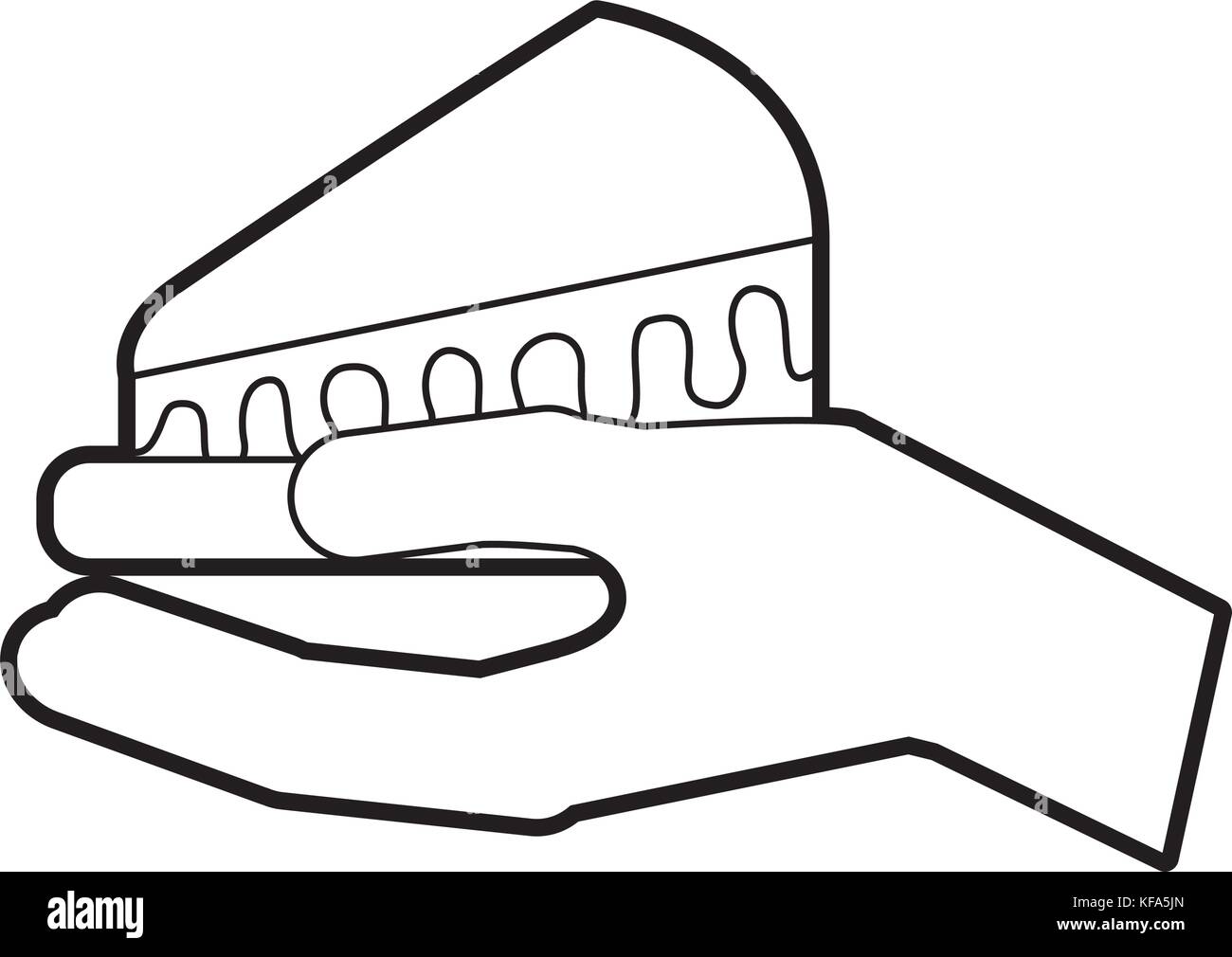 Eating birthday cake Black and White Stock Photos & Images - Alamy