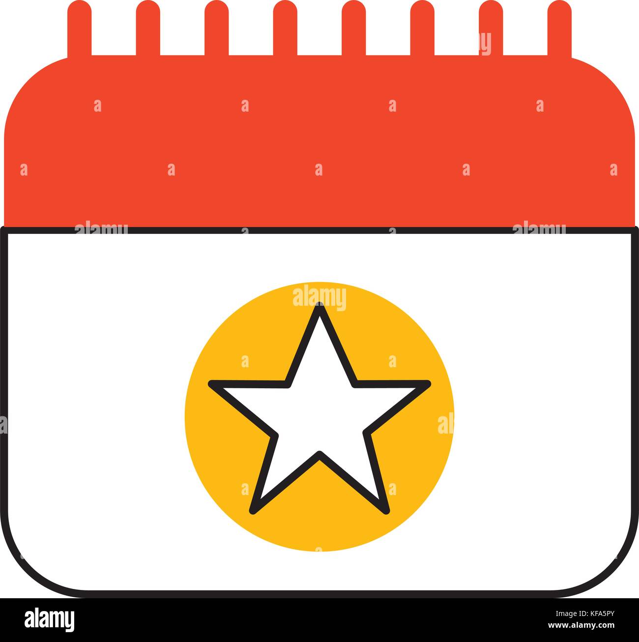 birthday calendar planning party celebration Stock Vector Image & Art ...