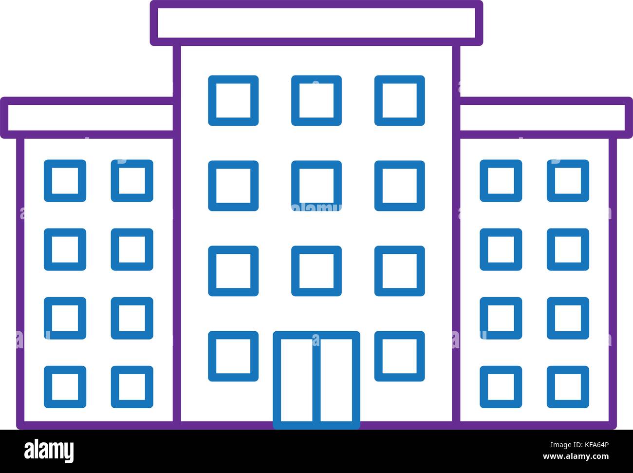 hospital building isolated icon vector illustration design Stock Vector ...