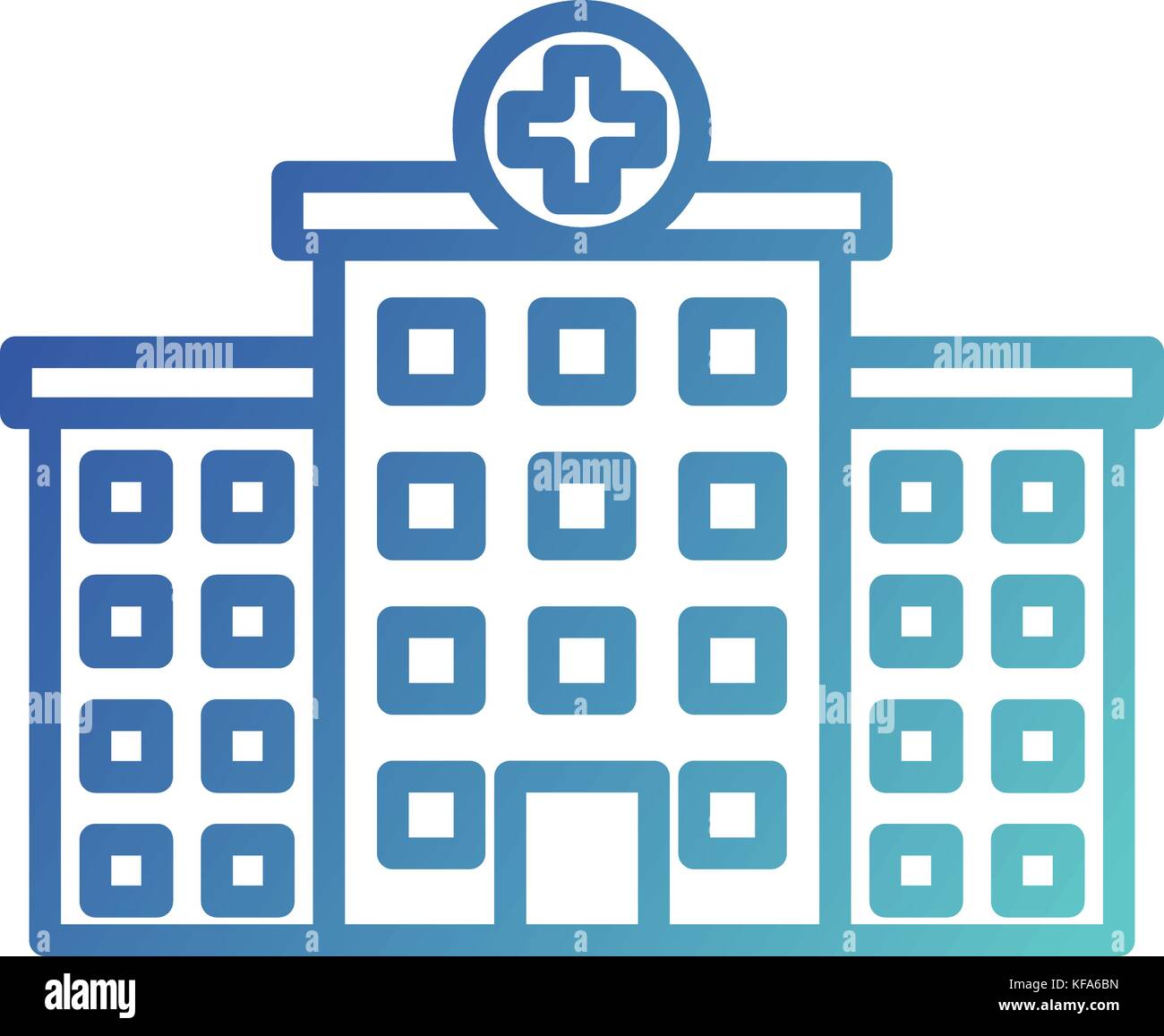 hospital building isolated icon vector illustration design Stock Vector ...