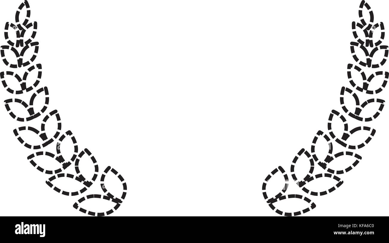 decorative wreath icon over white background vector illustration Stock ...