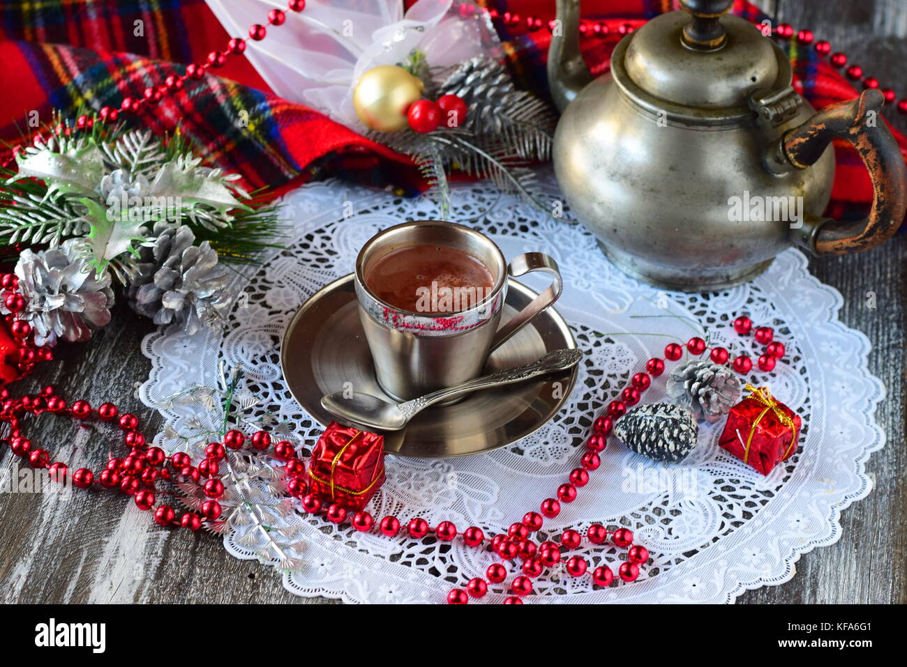 Steaming hot cocoa drink hi-res stock photography and images - Alamy