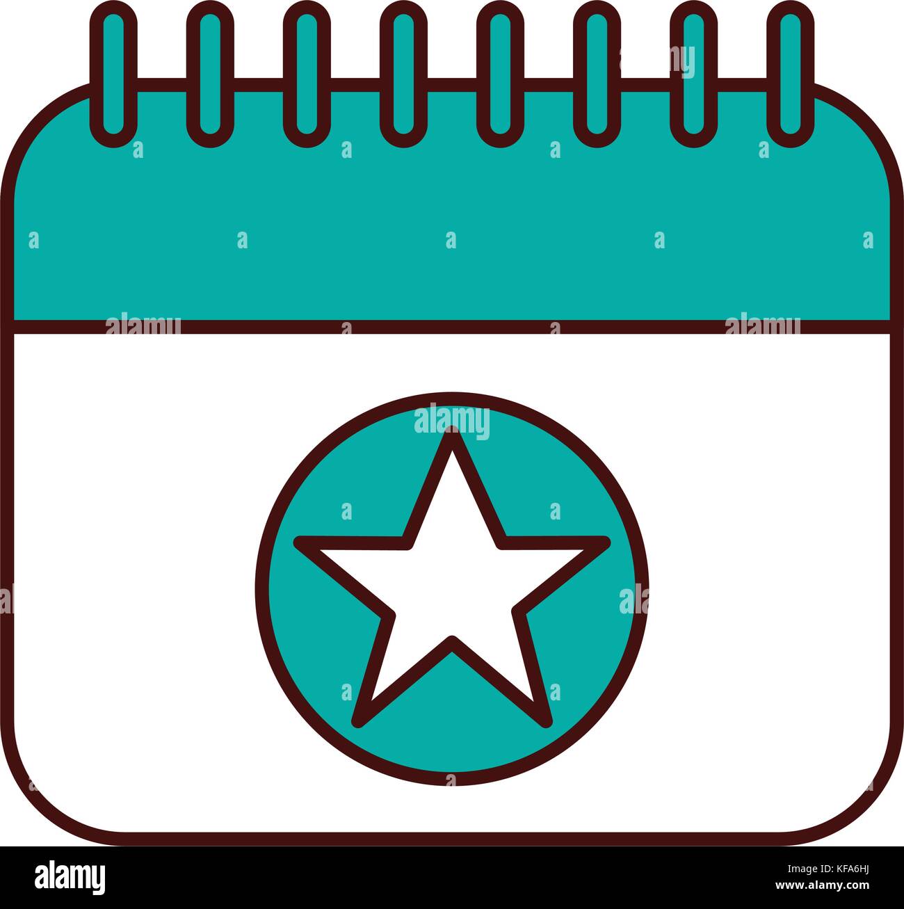 birthday calendar planning party celebration Stock Vector Image & Art ...