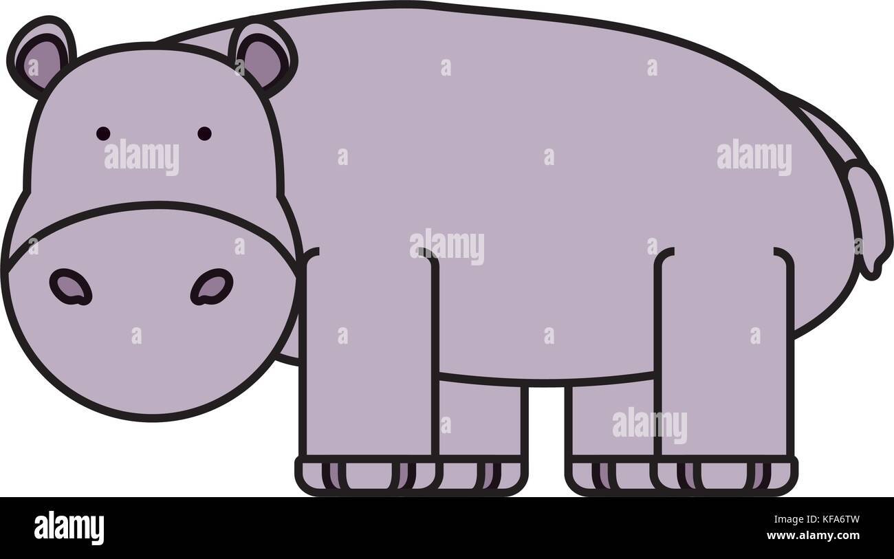 cartoon hippopotamus icon Stock Vector Image & Art - Alamy