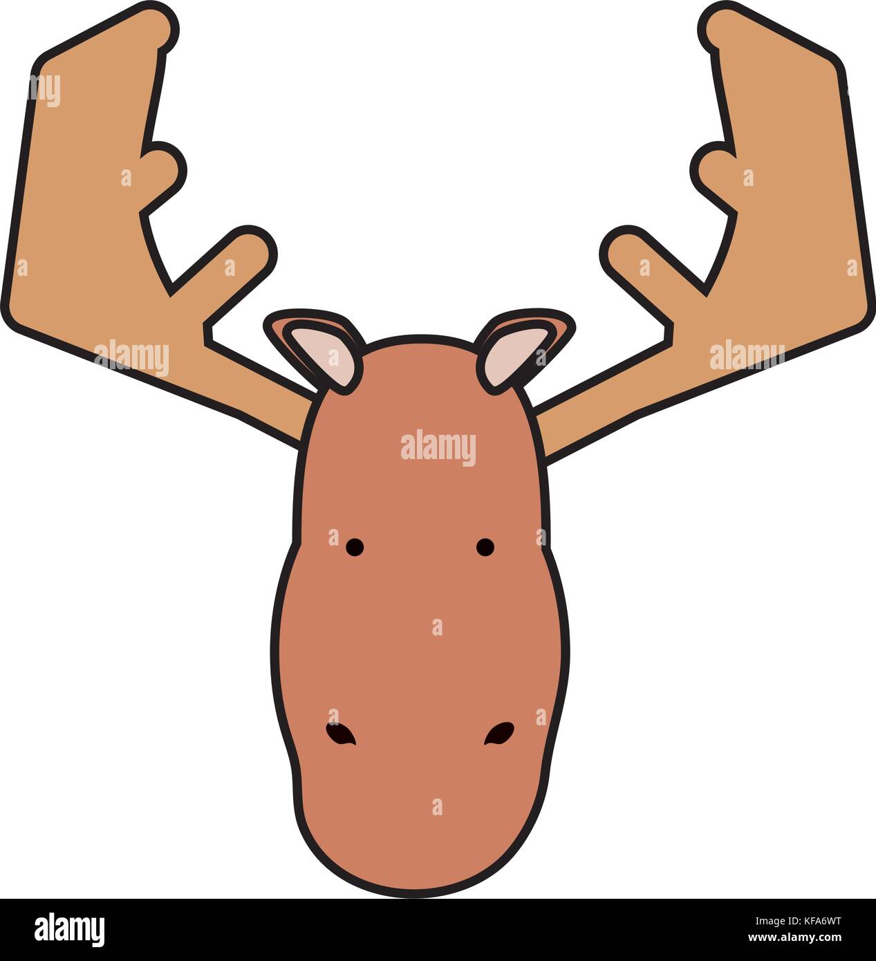 cartoon moose icon Stock Vector Image & Art - Alamy