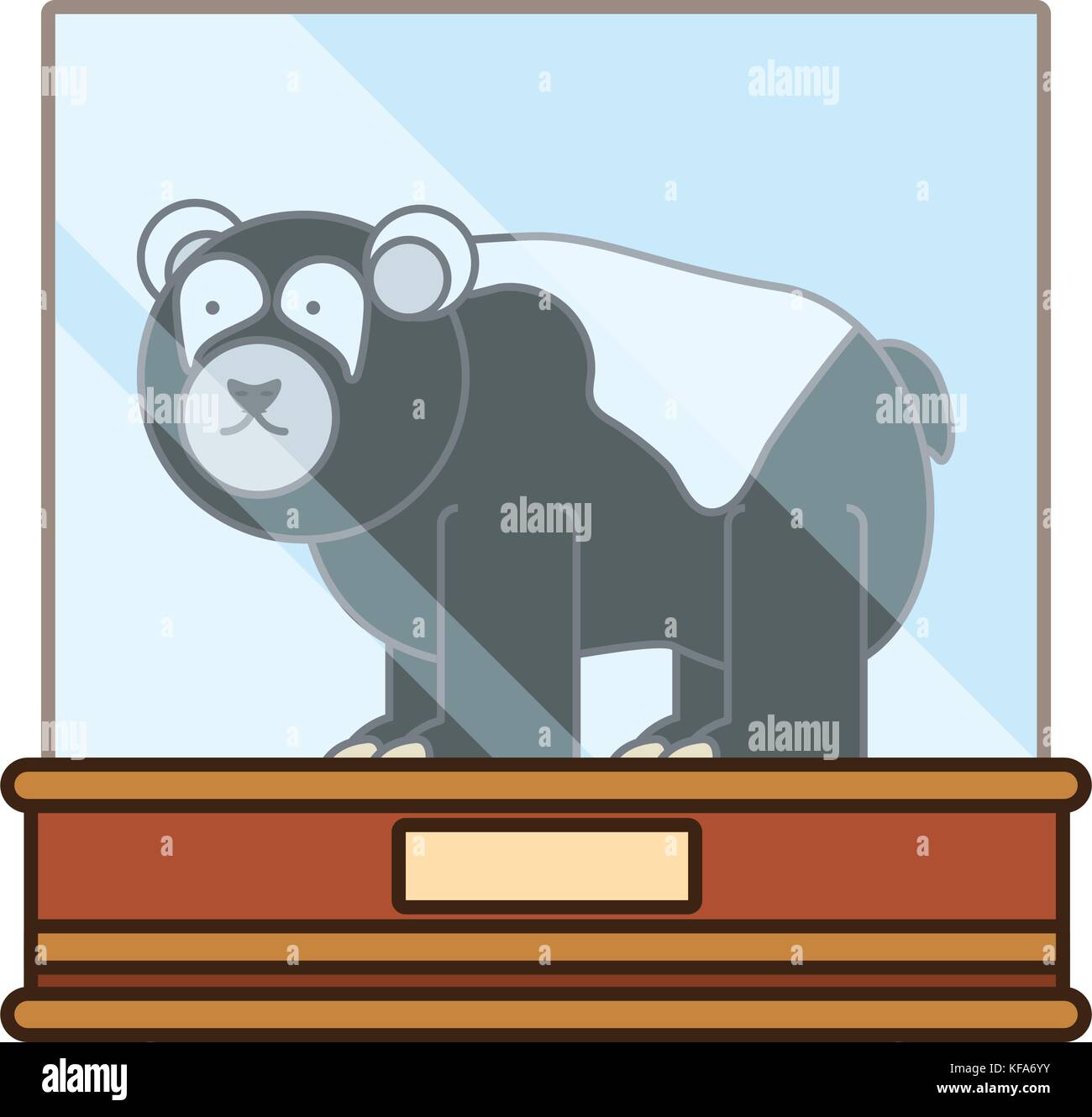 showcase with animal icon Stock Vector Image & Art - Alamy