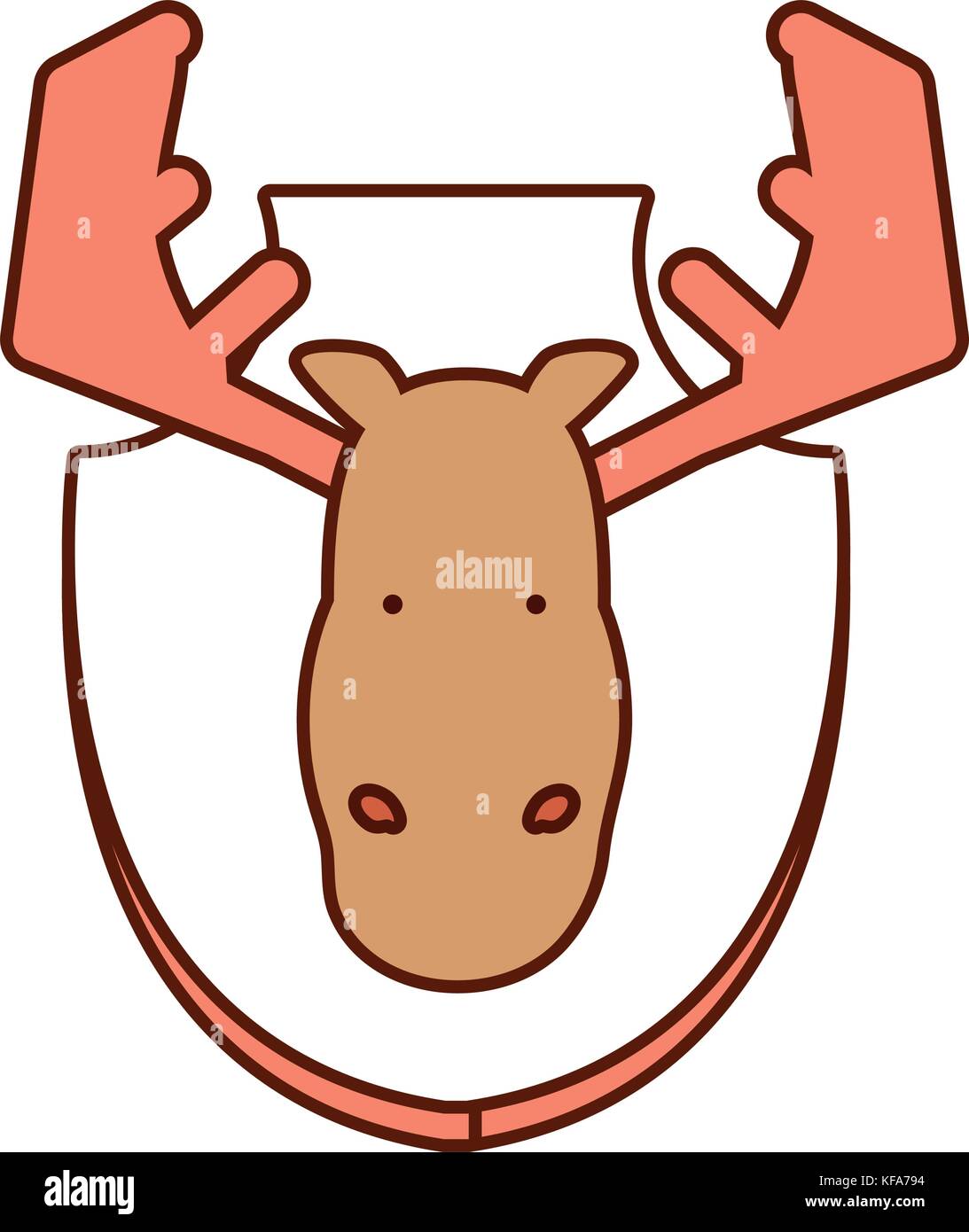 Hunting trophy hunting trophies Stock Vector Images - Alamy