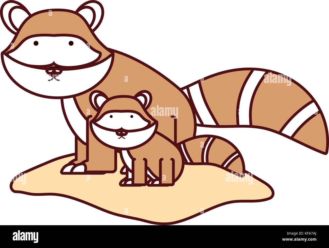 cartoon raccon icon Stock Vector Image & Art - Alamy