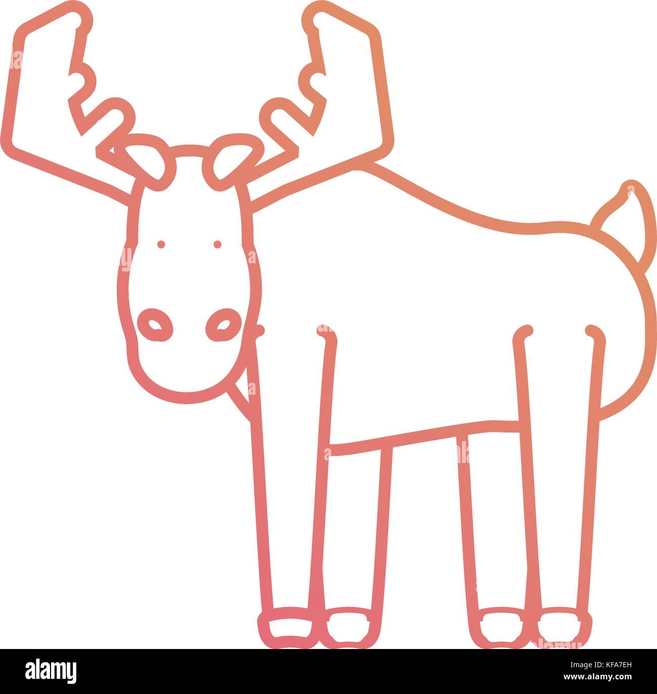cartoon moose icon Stock Vector Image & Art - Alamy