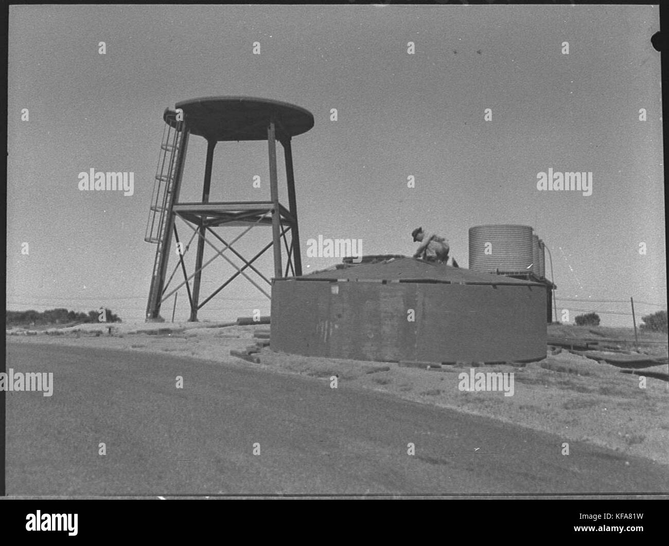 32809 Merewether water tank Stock Photo - Alamy