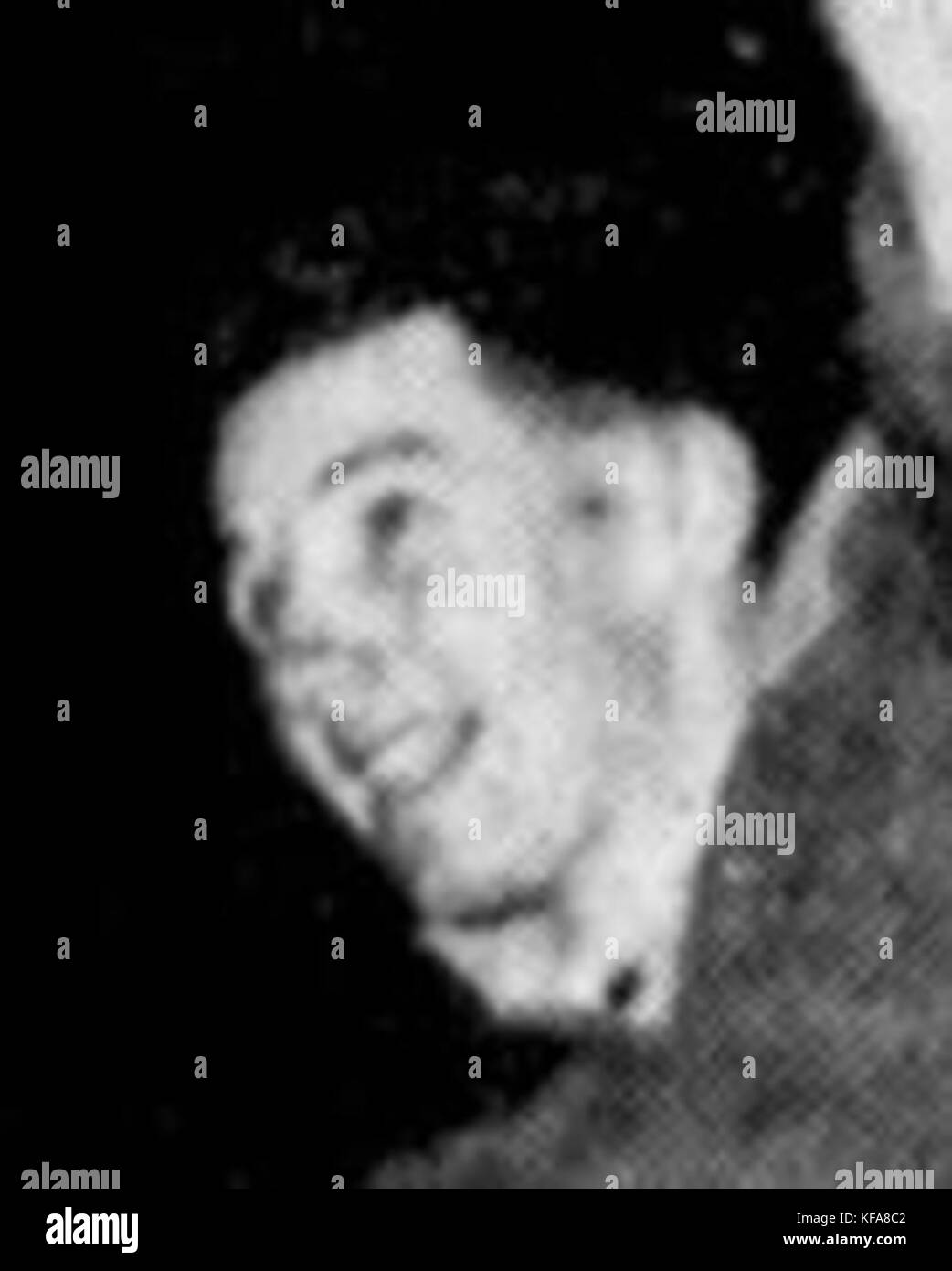 A historical photograph of Peter Schofield, taken in 1953. Schofield ...