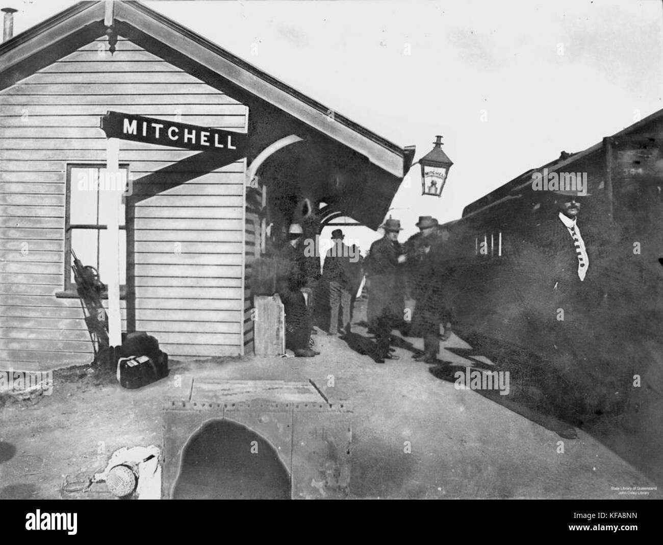 Railway Station at Mitchell Queensland Stock Photo - Alamy