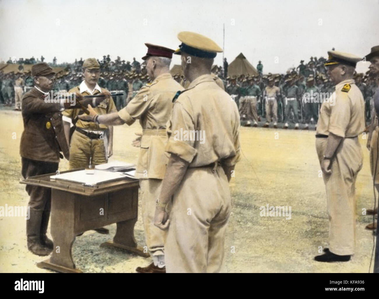 Hatazo Adachi signed surrender Stock Photo - Alamy