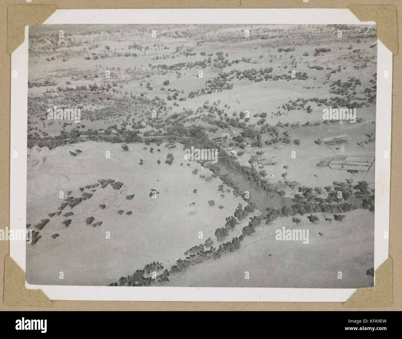Aerial view of Norley Station, June 1946 Stock Photo - Alamy