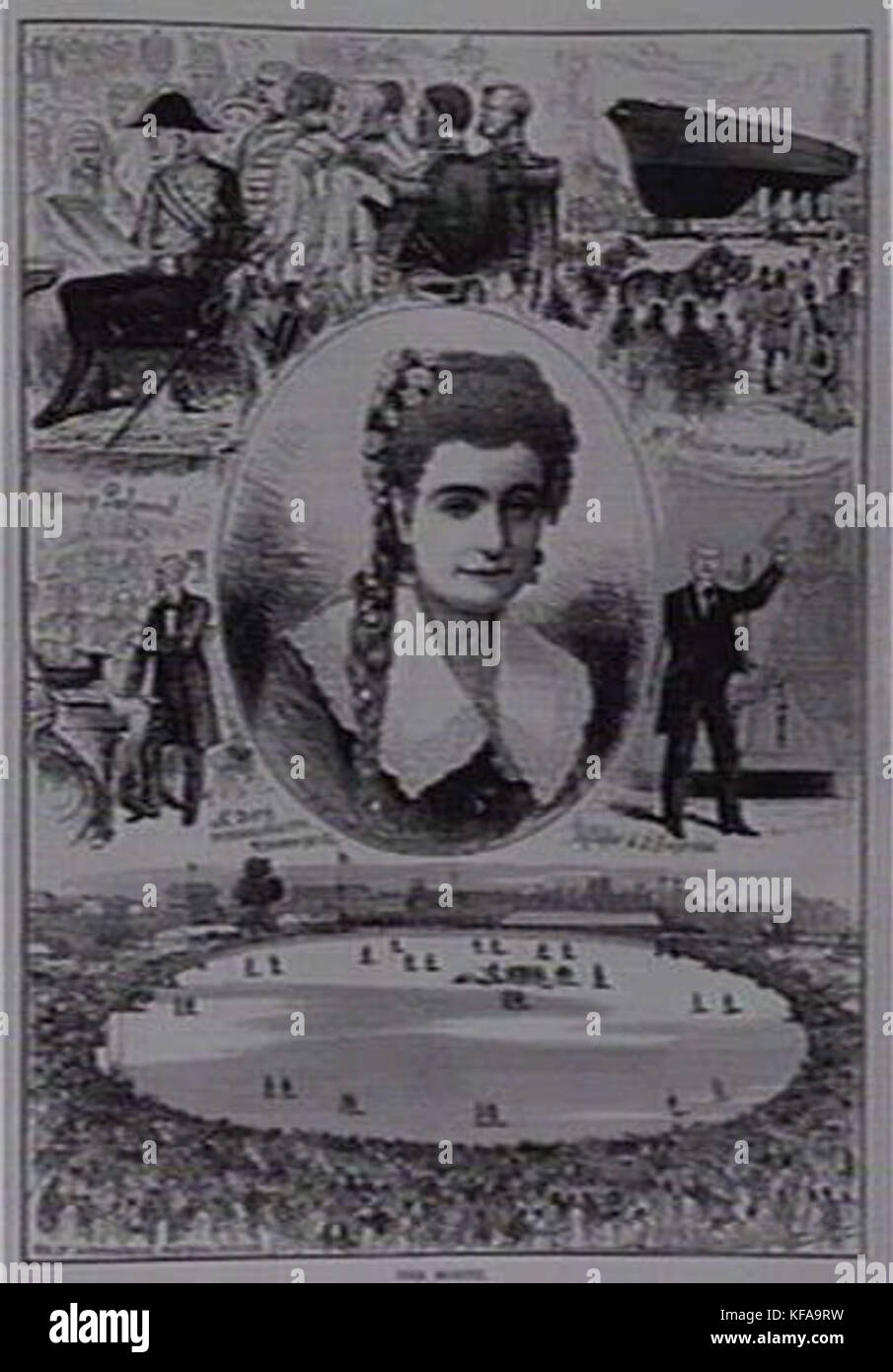 First intercolonial football match on august 2 1879 Stock Photo - Alamy