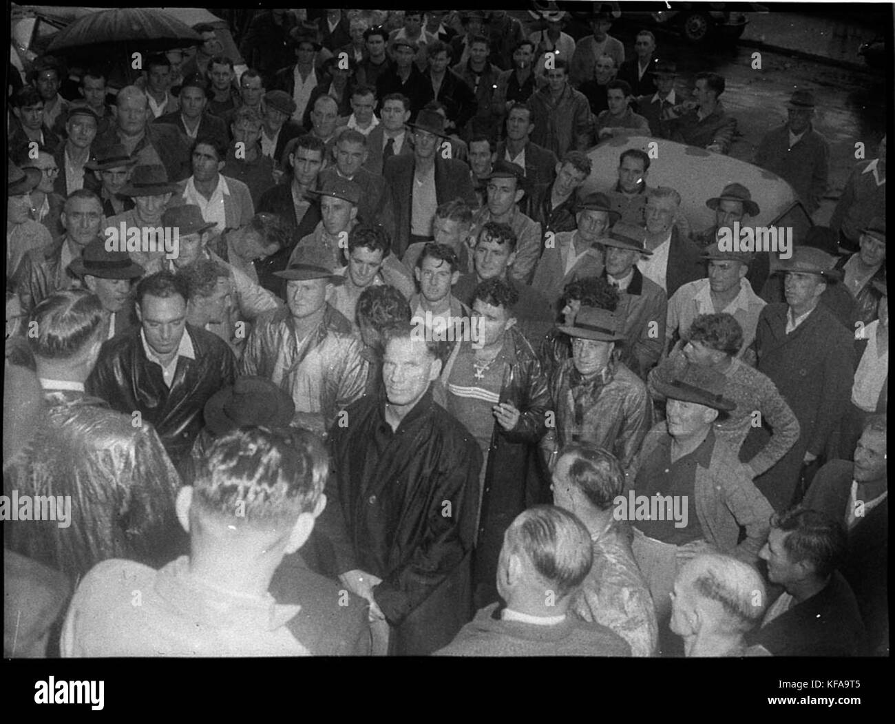 34263 Unions march on Coal Board refusal to work as a protest against ...