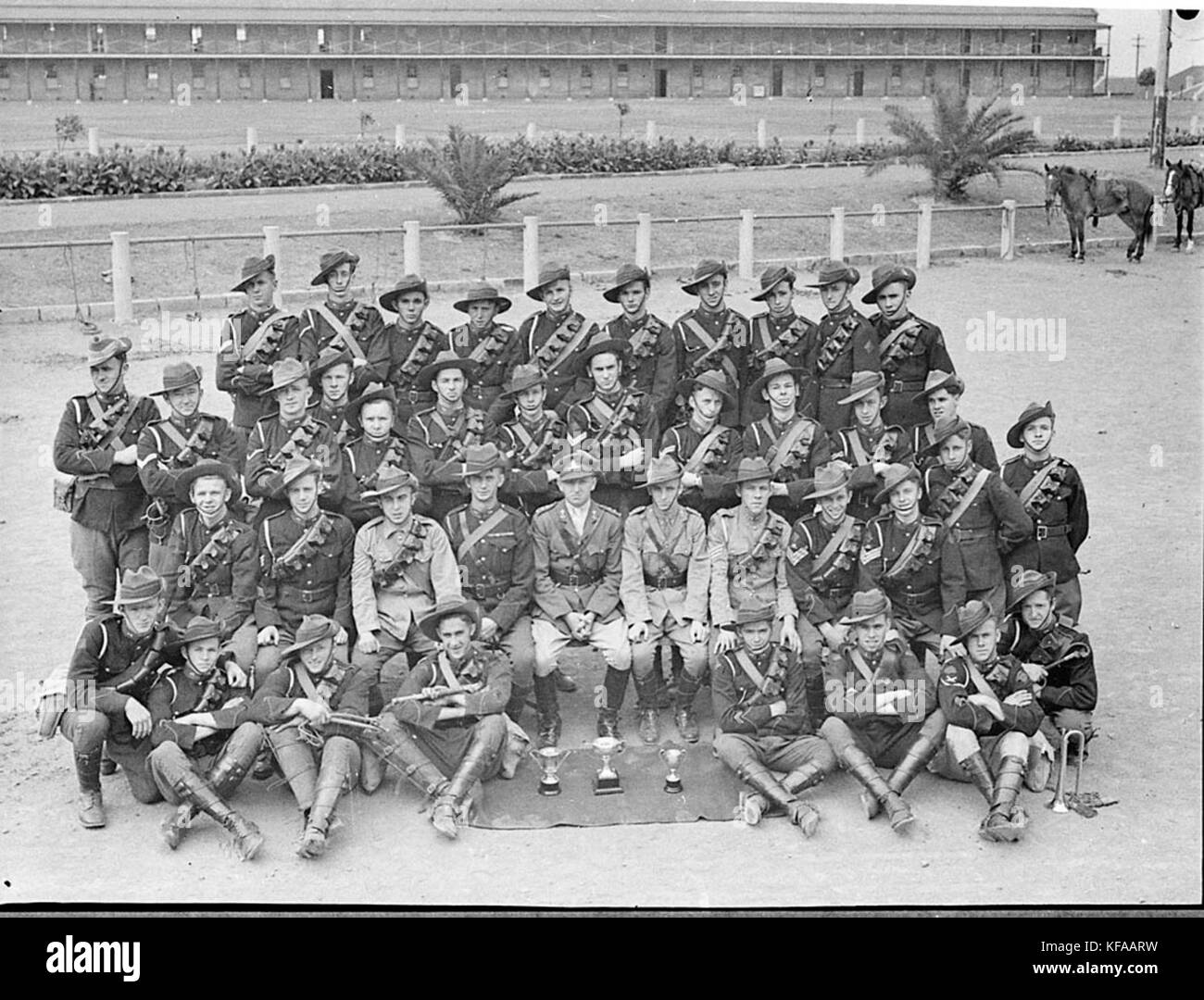 33676 Group at Victoria Barracks Stock Photo - Alamy