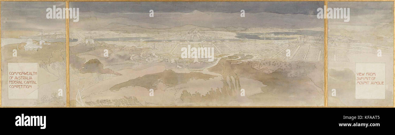 Canberra plan view WBG Stock Photo - Alamy