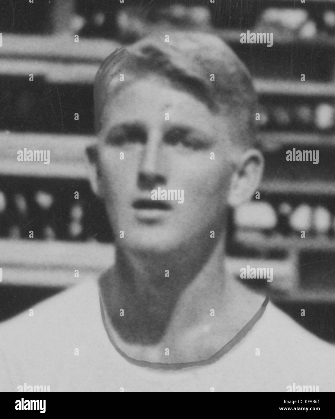 A formal portrait of Lew Hoad, the Australian tennis champion ...