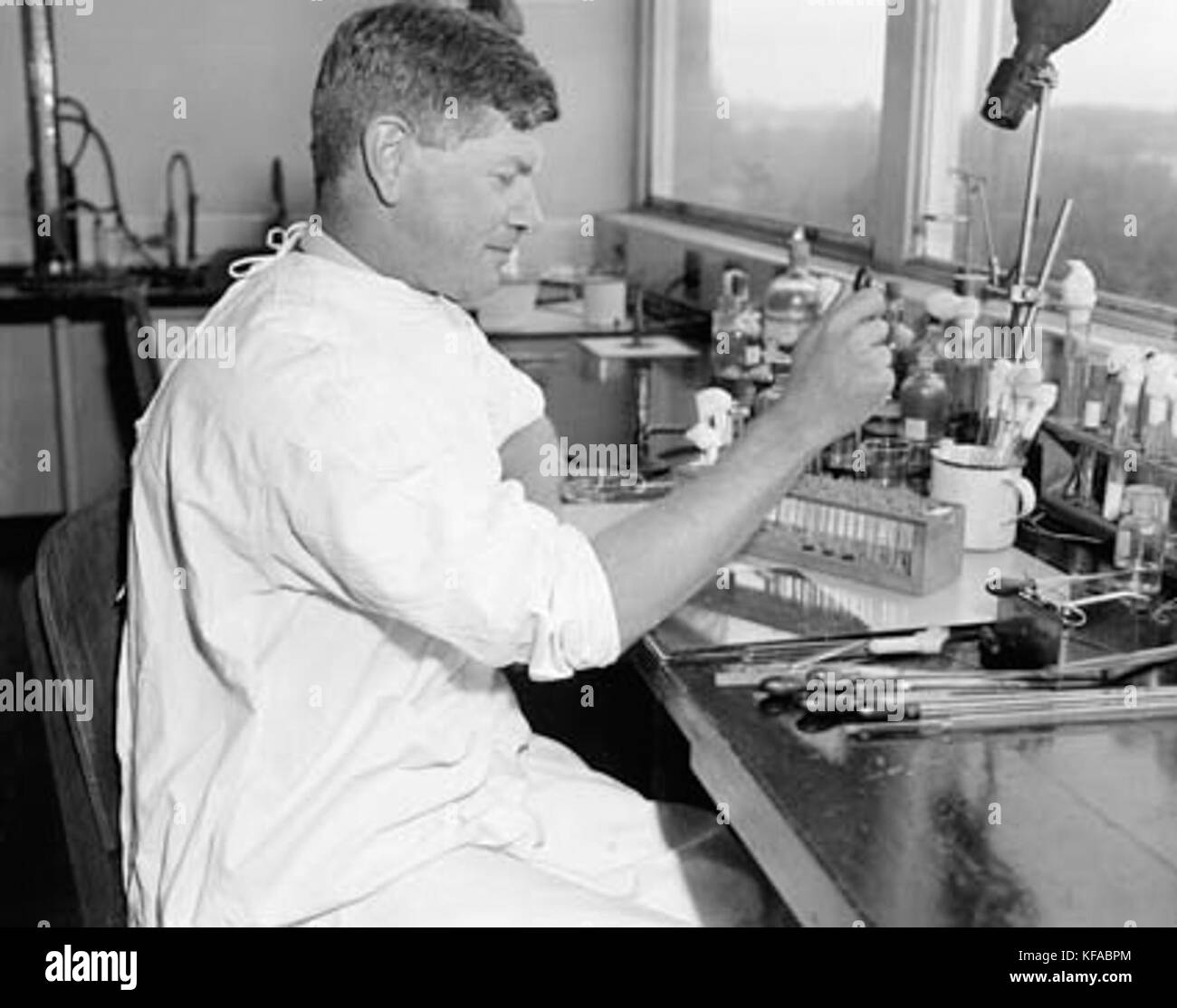 Burnet in the lab Stock Photo - Alamy