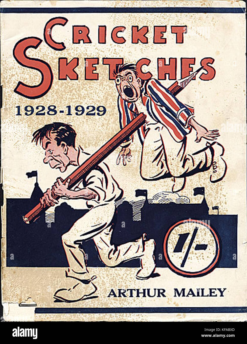 Old cricket book cover hi-res stock photography and images - Alamy