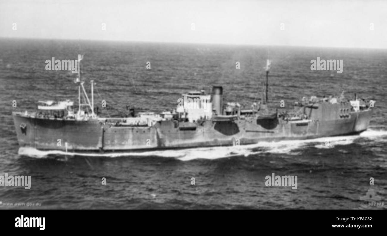 HMS Engadine 1942 AWM 302379 Stock Photo - Alamy