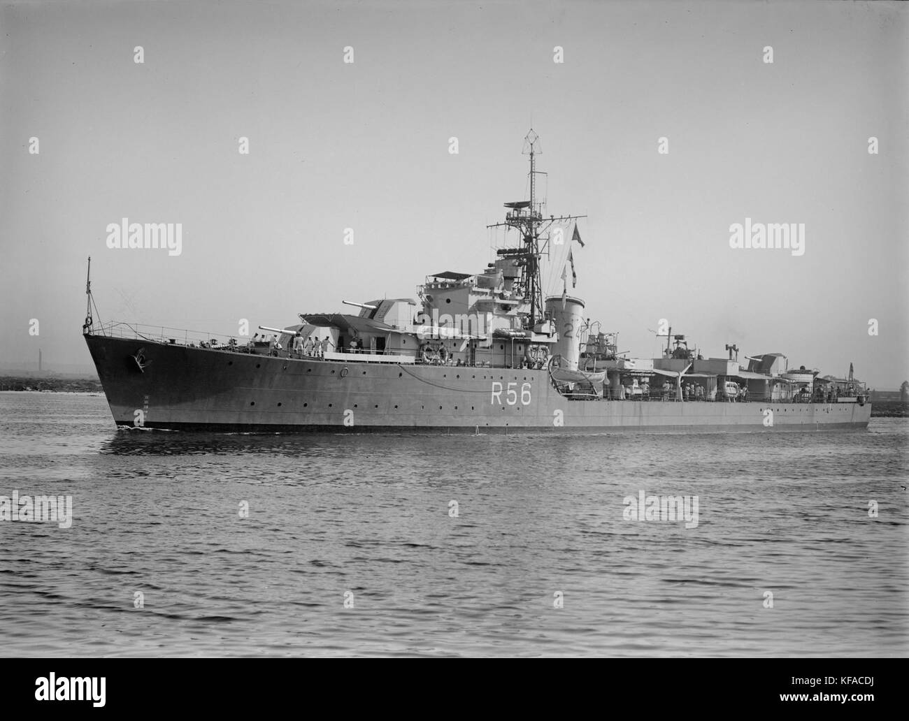 This photograph shows HMS Tuscan, a ship in the Royal Navy, captured by ...