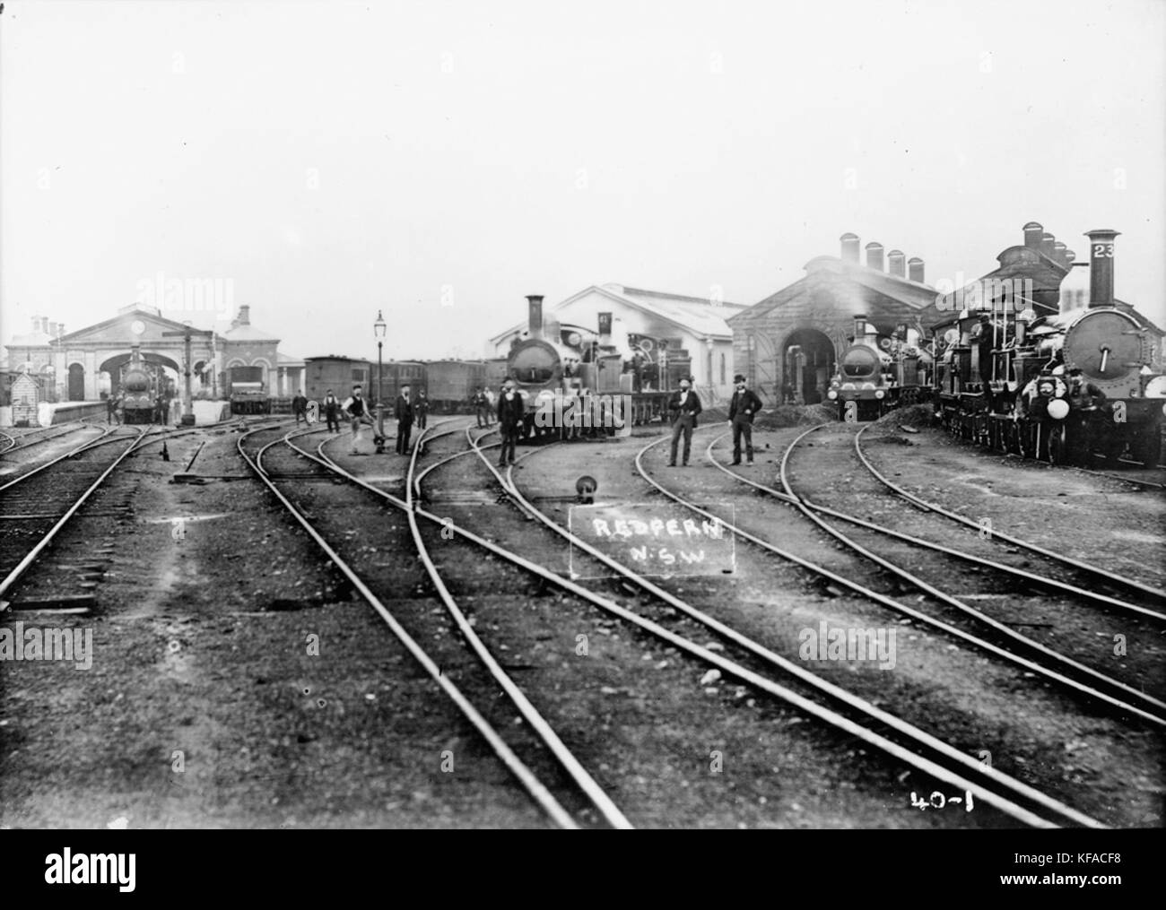 Redfern Station, NSW, 1900 Stock Photo - Alamy