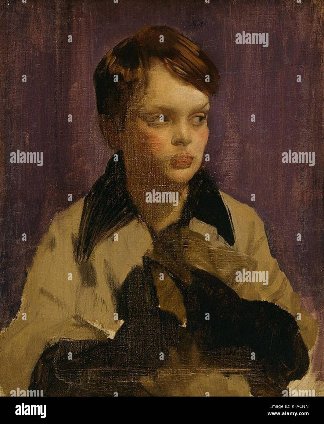 George Washington Lambert Portrait of Maurice Lambert Stock Photo - Alamy