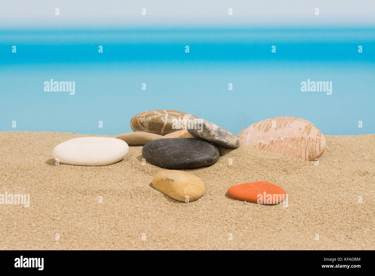 Stones on the beach Stock Photo - Alamy