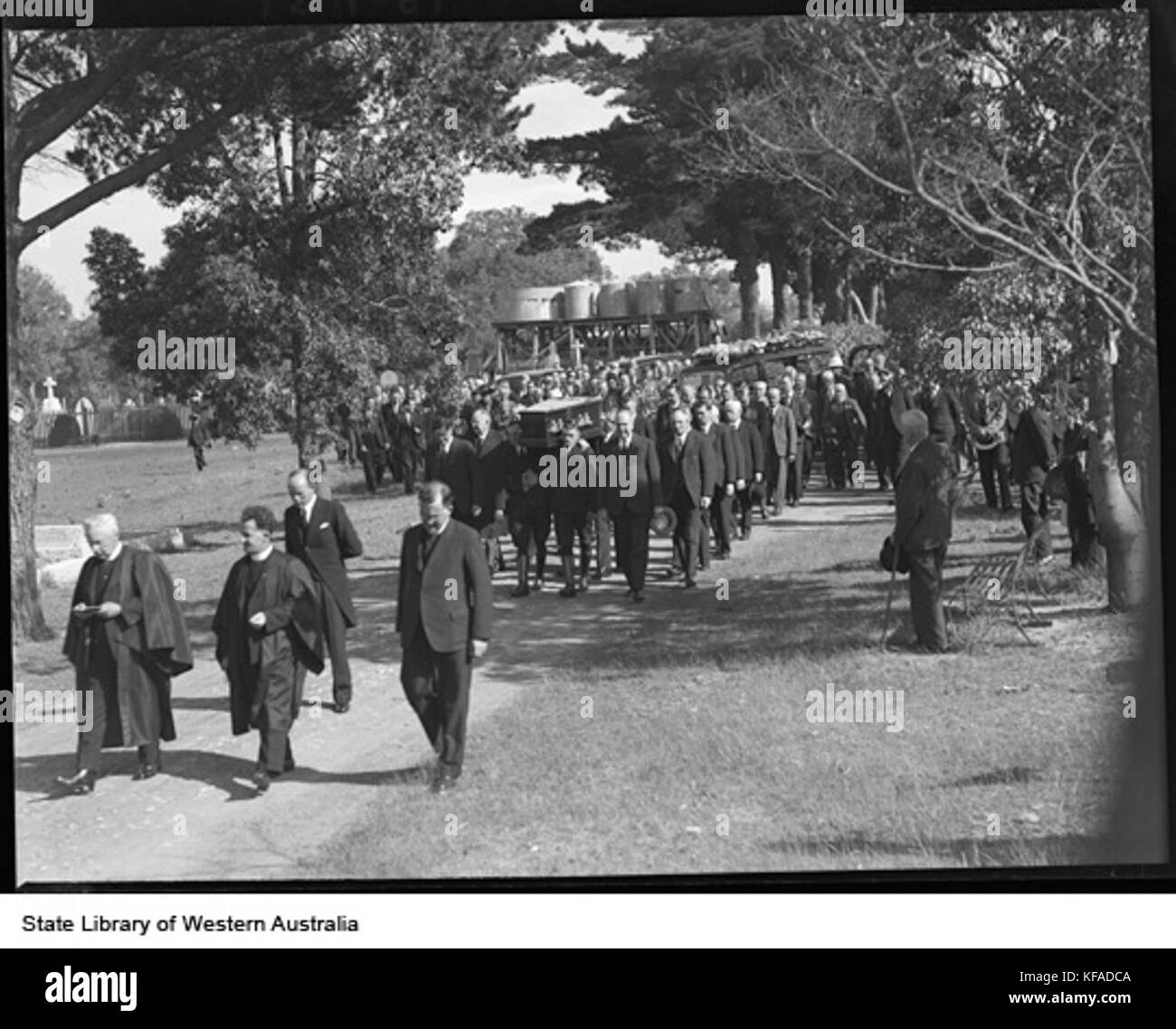 Alex McCullum State Funeral at Fremantle Cemetery Stock Photo - Alamy