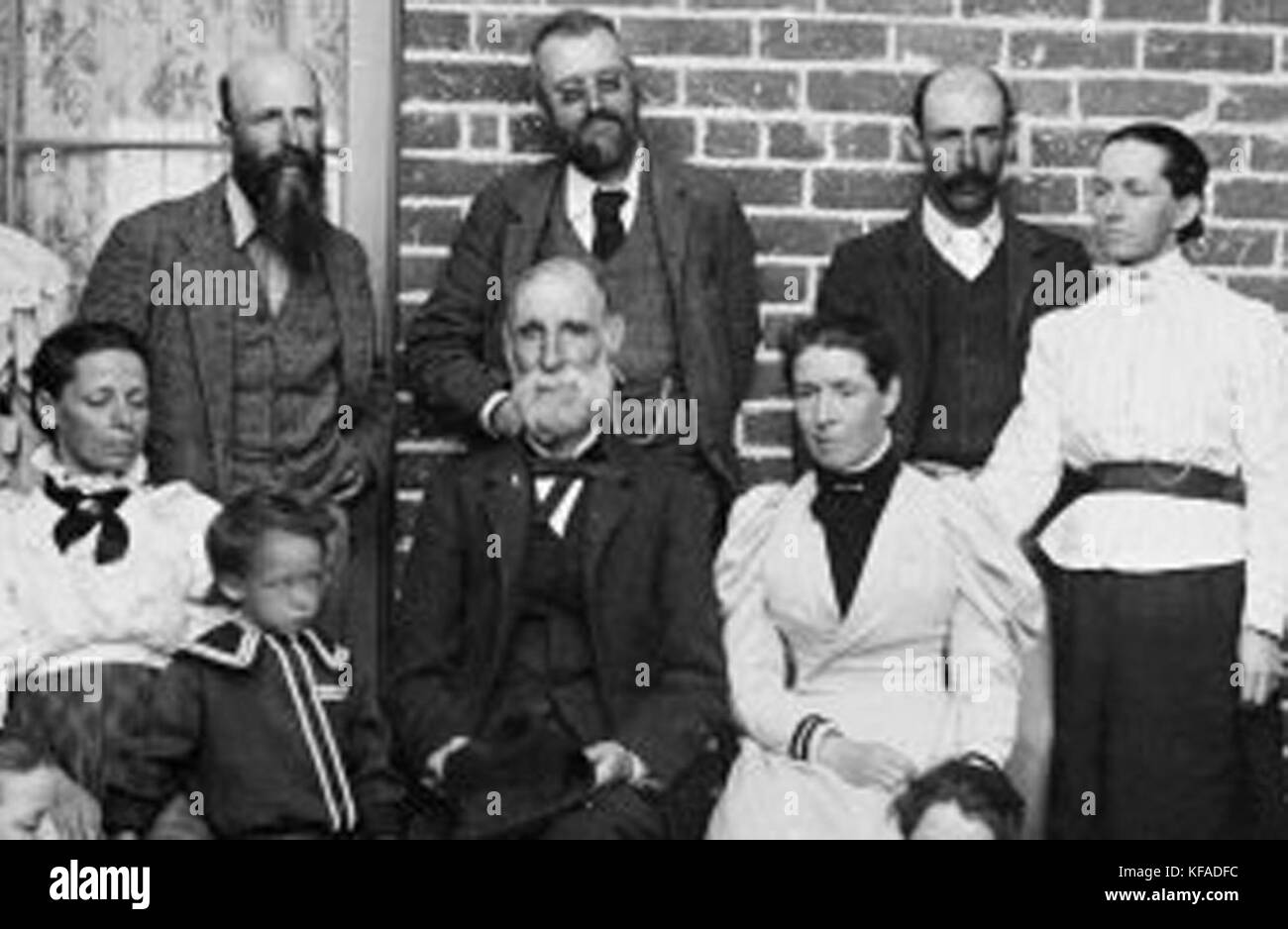 Family at Lambrigg 1896 Stock Photo - Alamy