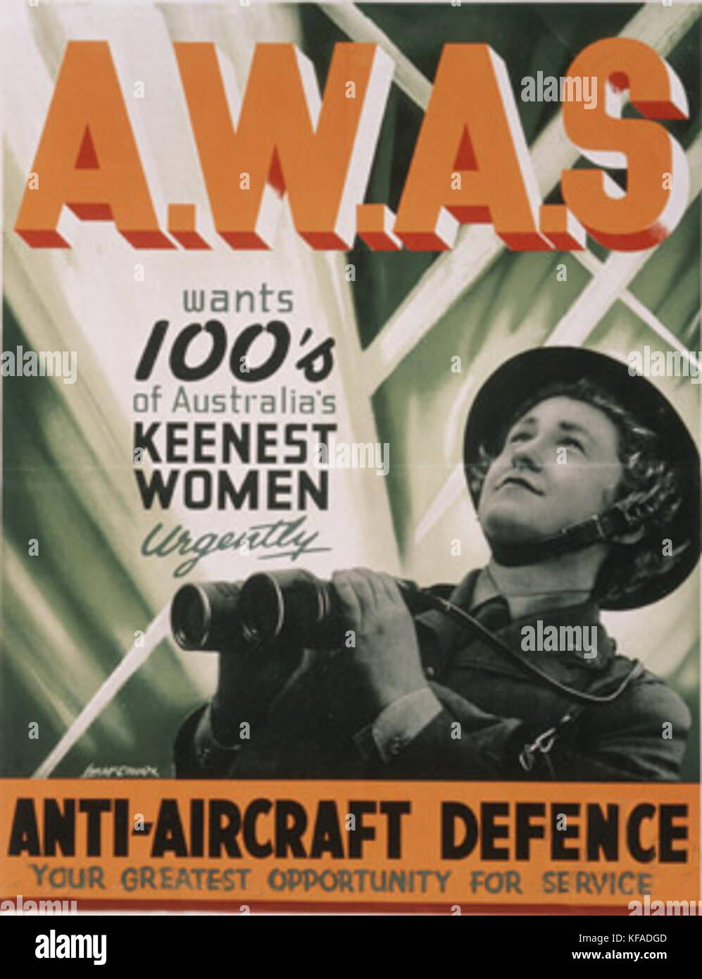 AWAS poster Stock Photo - Alamy