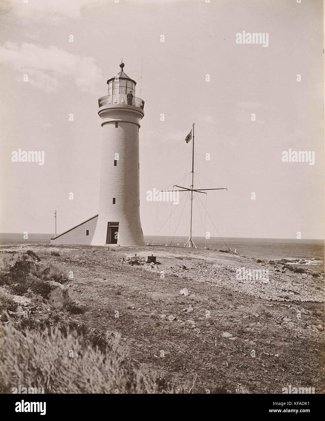 Point Stephens Light, 1902 cropped Stock Photo - Alamy
