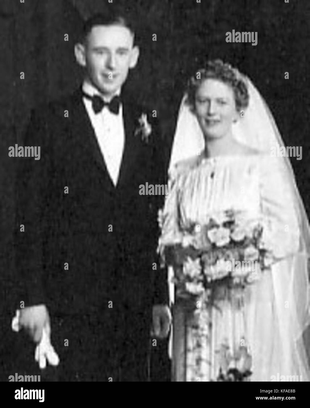 Murray tyrrell and Ellen Greig wedding 1939 Stock Photo - Alamy